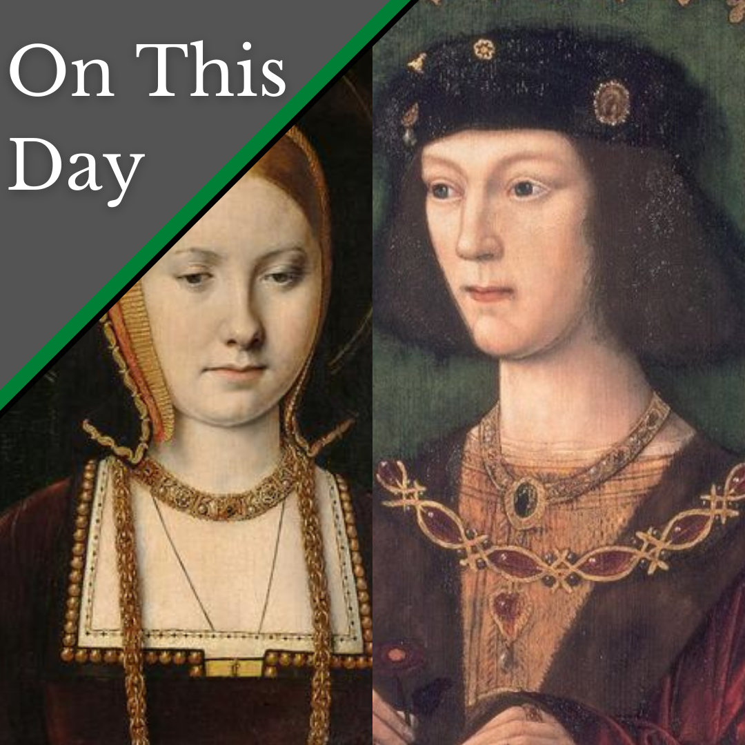 June 11 - 17-year-old Henry VIII gets married to Catherine of Aragon ...