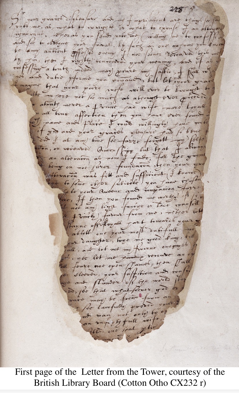 Anne Boleyn's Letter from the Tower - New Research! - The Anne Boleyn Files